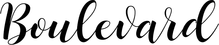 Boulevard font