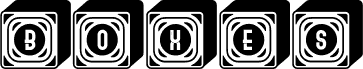 Boxes Regular font