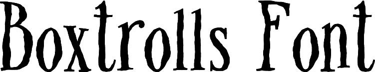 Boxtrolls Font font | Fonts2u.com