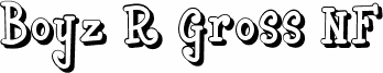 Boyz R Gross NF font