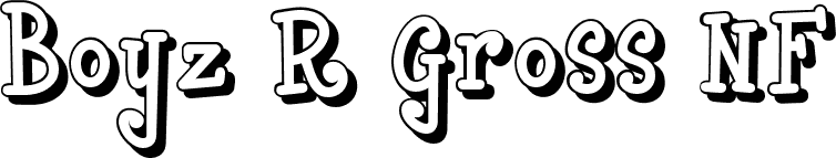 Boyz R Gross Shadow NF font | Fonts2u.com