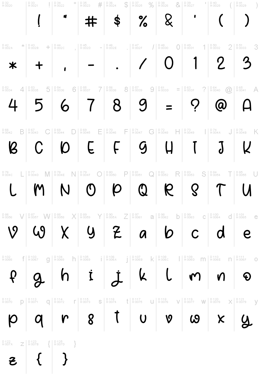 Boyish font
