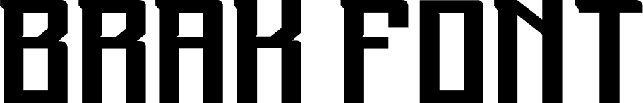 BrakFontBold Bold font | Fonts2u.com