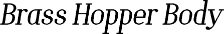Brass Hopper Body PERSONAL Black font | Fonts2u.com