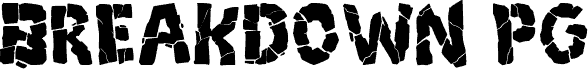 Breakdown PG Bold font | Fonts2u.com