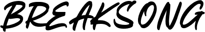 BREAKSONG ROUGH font | Fonts2u.com
