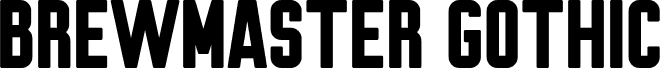 Brewmaster Gothic Demo font | Fonts2u.com