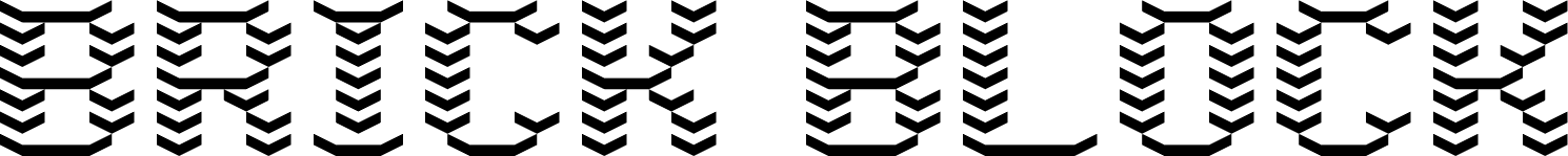 brick-block Regular font | Fonts2u.com