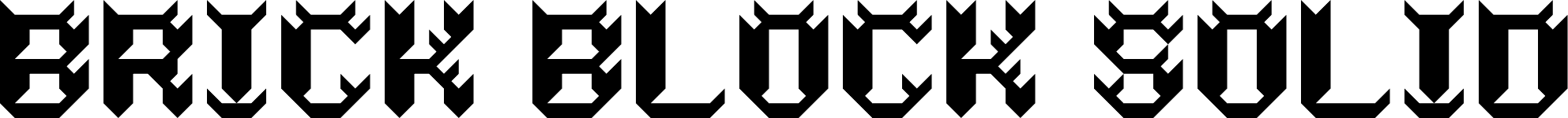 brick-block solid Regular font | Fonts2u.com