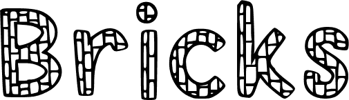 Bricks Regular font | Fonts2u.com