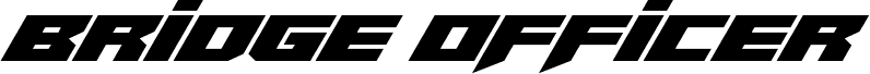 Bridge OFFicer Super-Italic font | Fonts2u.com