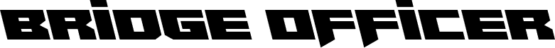 Bridge OFFicer Expanded font | Fonts2u.com