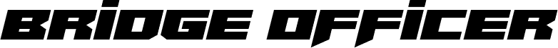 Bridge OFFicer Expanded font | Fonts2u.com
