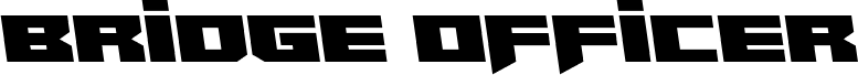 Bridge OFFicer Expanded font | Fonts2u.com