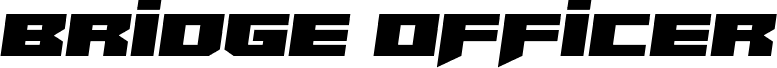 Bridge OFFicer Expanded font | Fonts2u.com