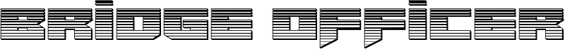 Bridge OFFicer Expanded font | Fonts2u.com