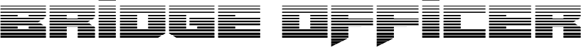 Bridge OFFicer Straight font | Fonts2u.com