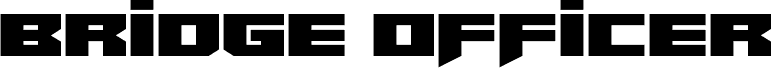 Bridge OFFicer Straight Chrome font | Fonts2u.com