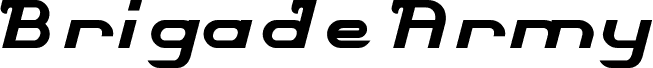 brigade army font