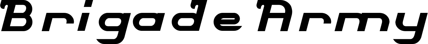 Brigade Army Bold font