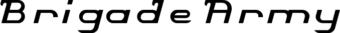 Brigade Army-Hollow font | Fonts2u.com
