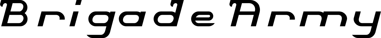 Brigade Army-Light font