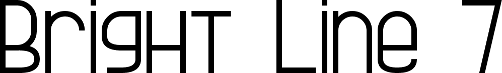 Bright Line 7 font
