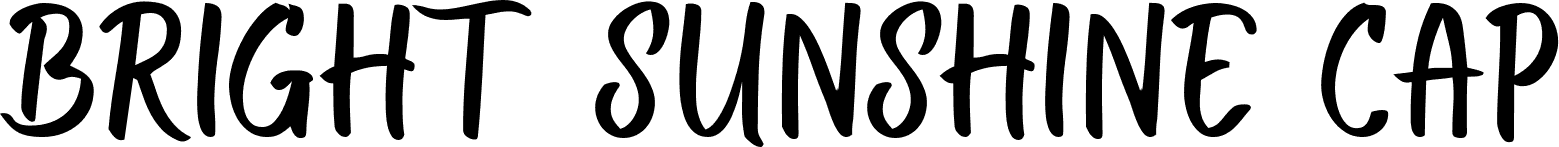 Bright Sunshine Cap Demo font | Fonts2u.com