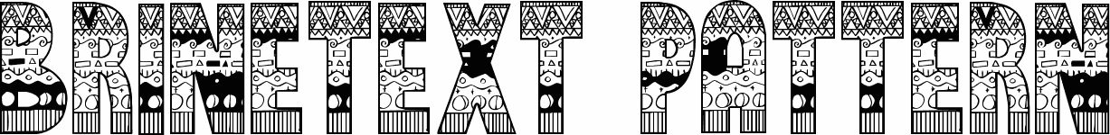 BrinetextPattern-Regular font | Fonts2u.com