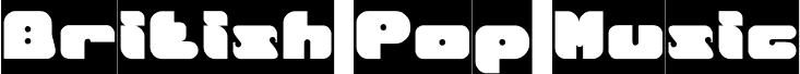 British pop Music font