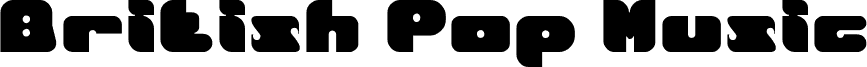 British pop Music font