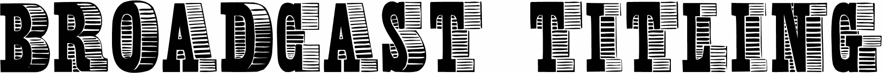 Broadcast Titling font | Fonts2u.com