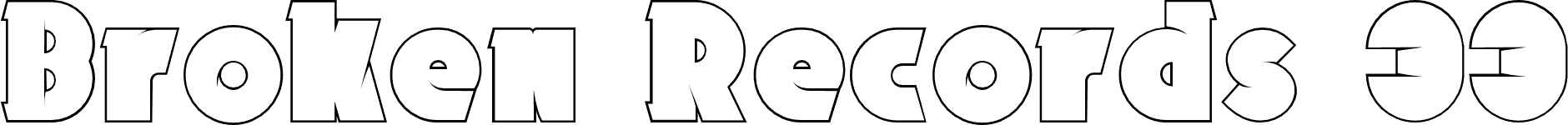 Broken Records 33 font | Fonts2u.com