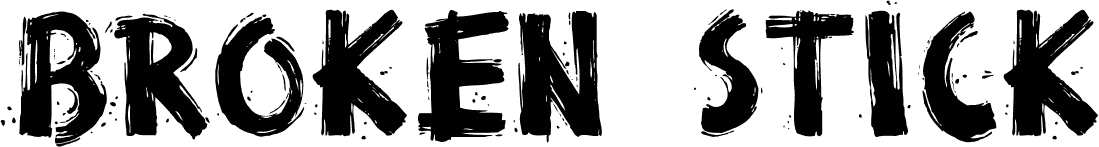 Broken Stick font