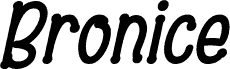 Bronice font