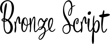 Bronze Script Personal Use font | Fonts2u.com