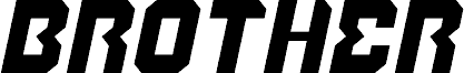 BROTHER Bold font