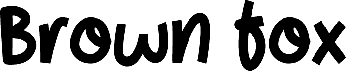 Brown Fox font | Fonts2u.com
