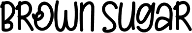 Brown Sugar Bold font
