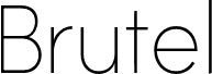 Brutel Bold font