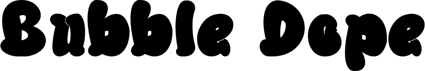 Bubble Dope font | Fonts2u.com