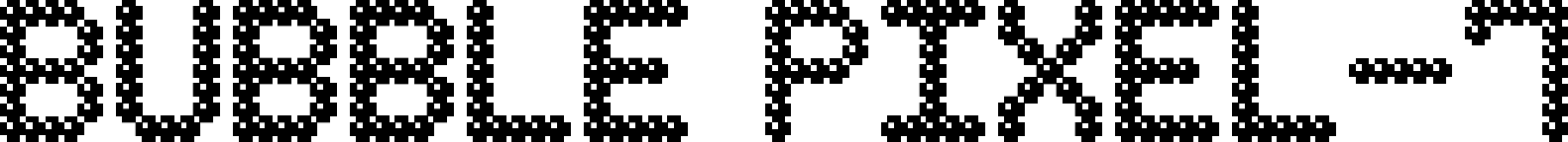 Bubble Pixel-7 Dark font | Fonts2u.com