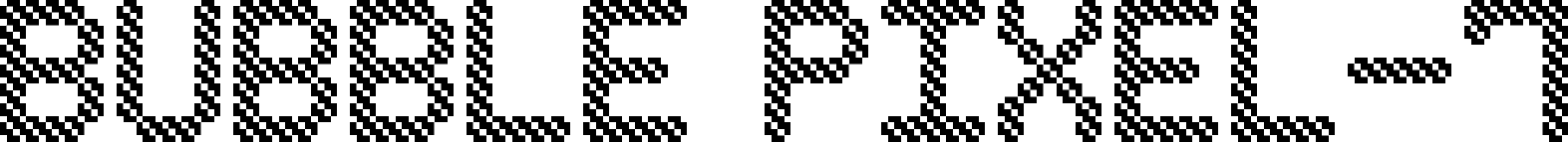 Bubble Pixel-7 Hatch font | Fonts2u.com