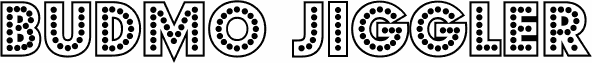 Budmo Jiggler font | Fonts2u.com