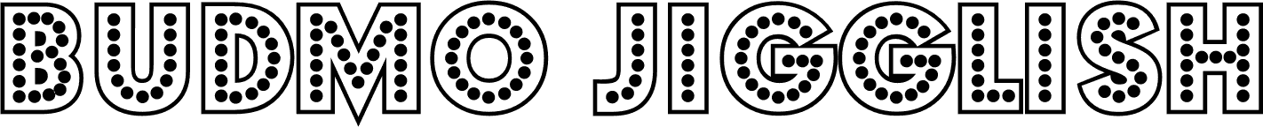 Budmo Jigglish font | Fonts2u.com