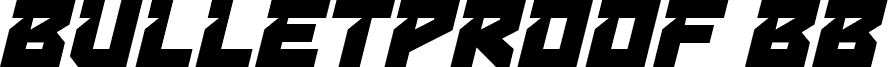 Bulletproof BB font | Fonts2u.com
