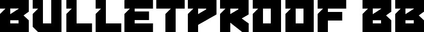 Bulletproof BB font | Fonts2u.com