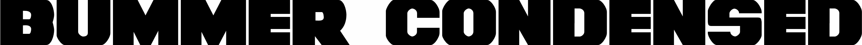 Bummer Condensed font