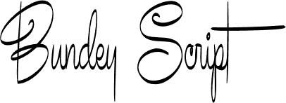 Bundey Script PERSONAL USE Bold font