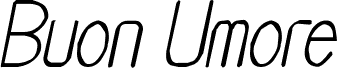 Buon Umore Bold font